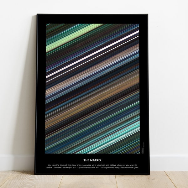 Matrix Barcode Movie Poster - Etsy