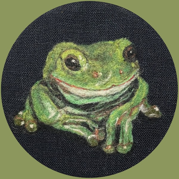 Needle Felted Frog - Etsy