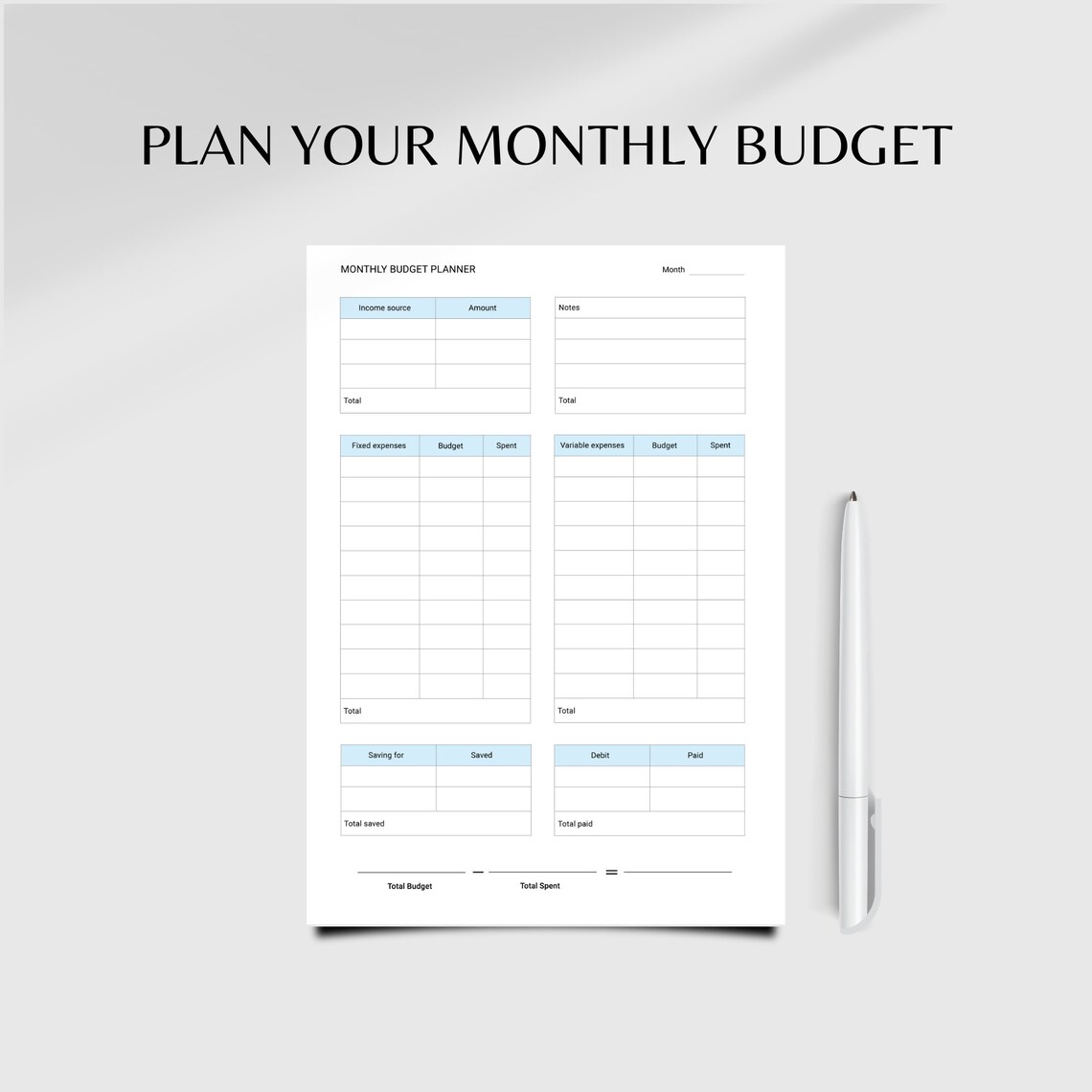2024 Financial Planner - Monthly and Weekly Planner in A5 Page Size - Etsy