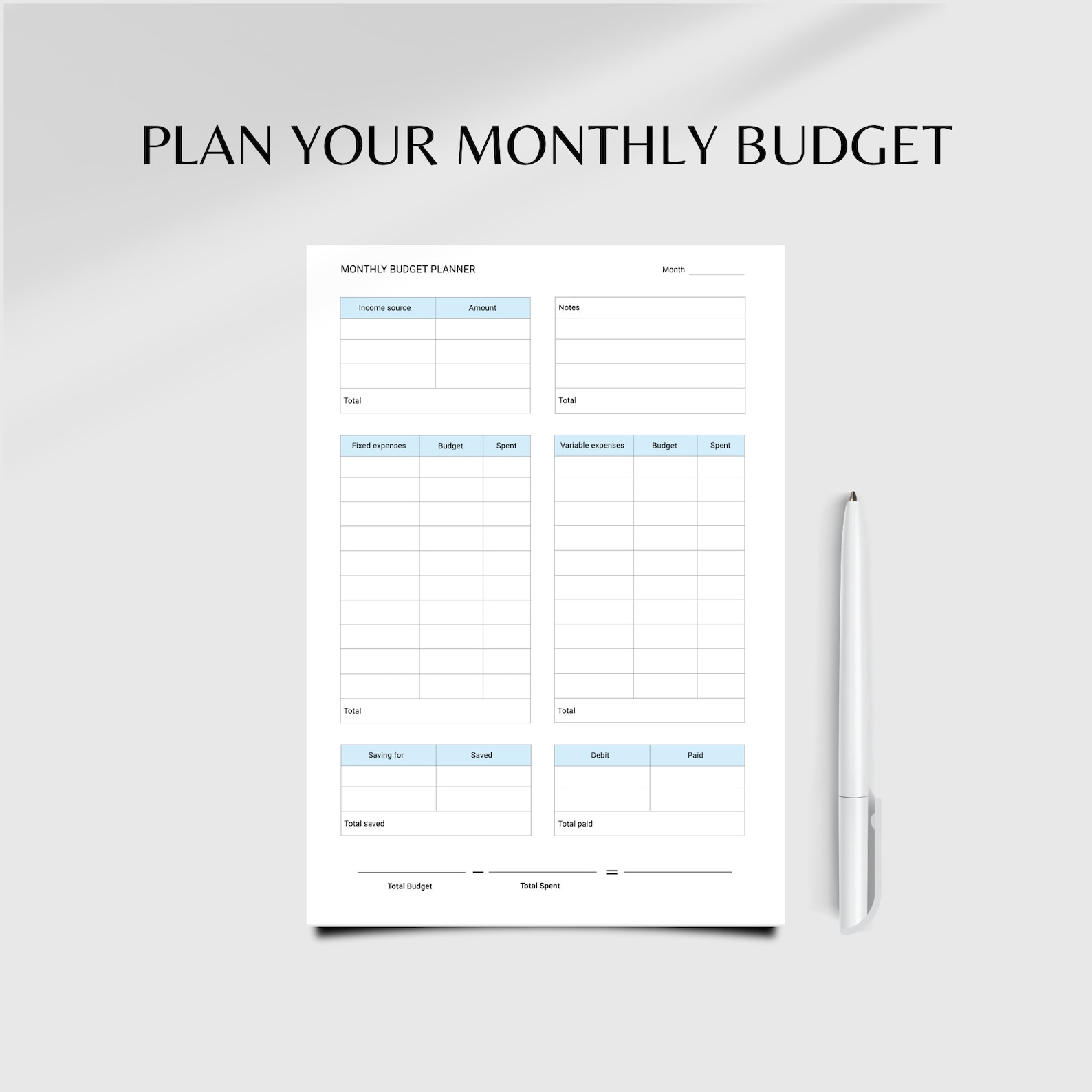 2024 Financial Planner - Monthly and Weekly Planner in A5 Page Size - Etsy