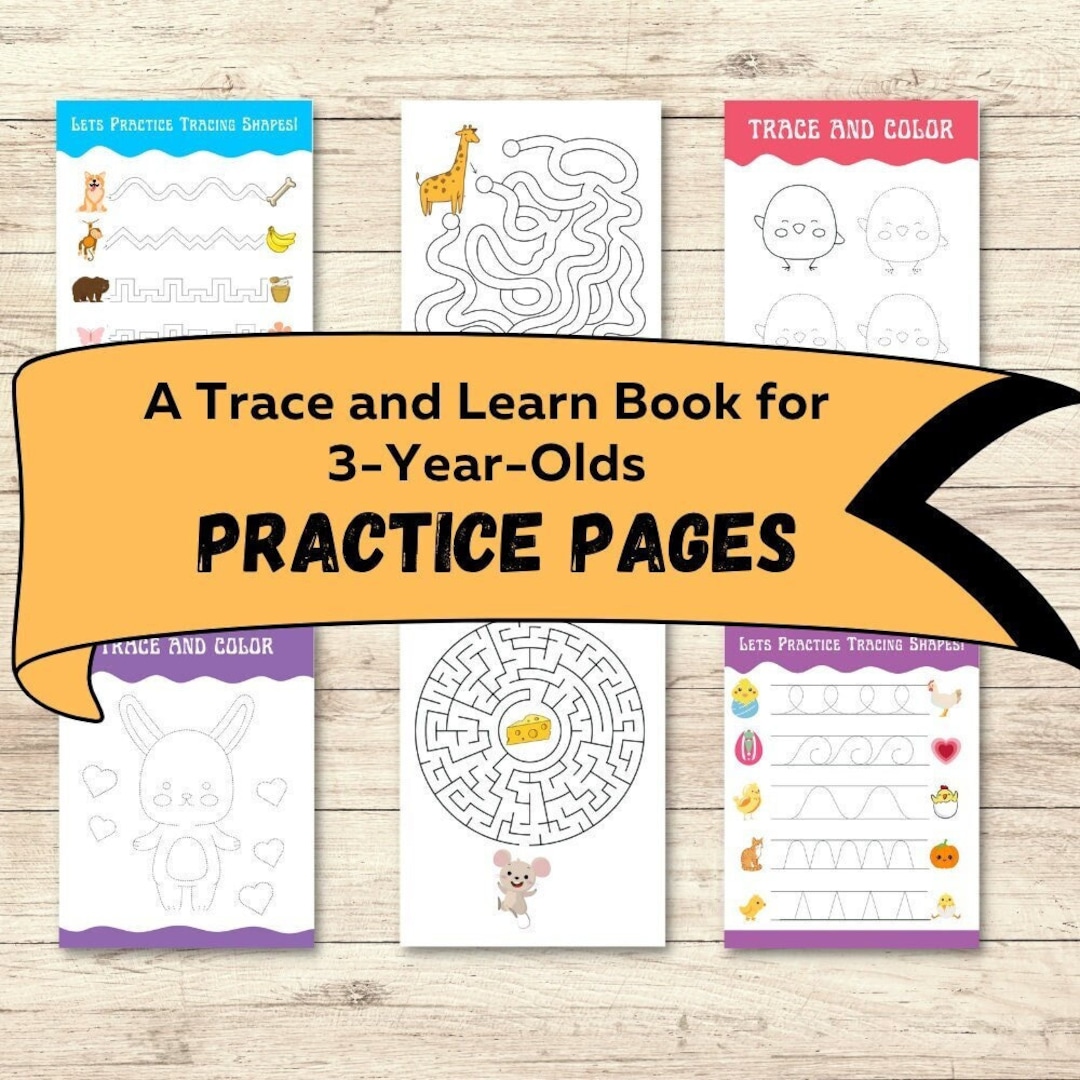 A Tracing and Learning Pages for 3-year-olds: Exploring Numbers, Lines ...