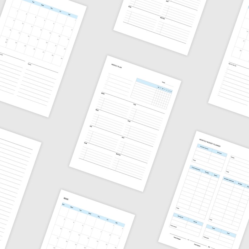 2024 Financial Planner - Monthly and Weekly Planner in A5 Page Size - Etsy