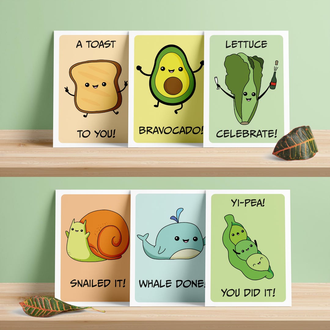 Congratulations Pun Funny A6 Humorous Greeting Cards - Etsy