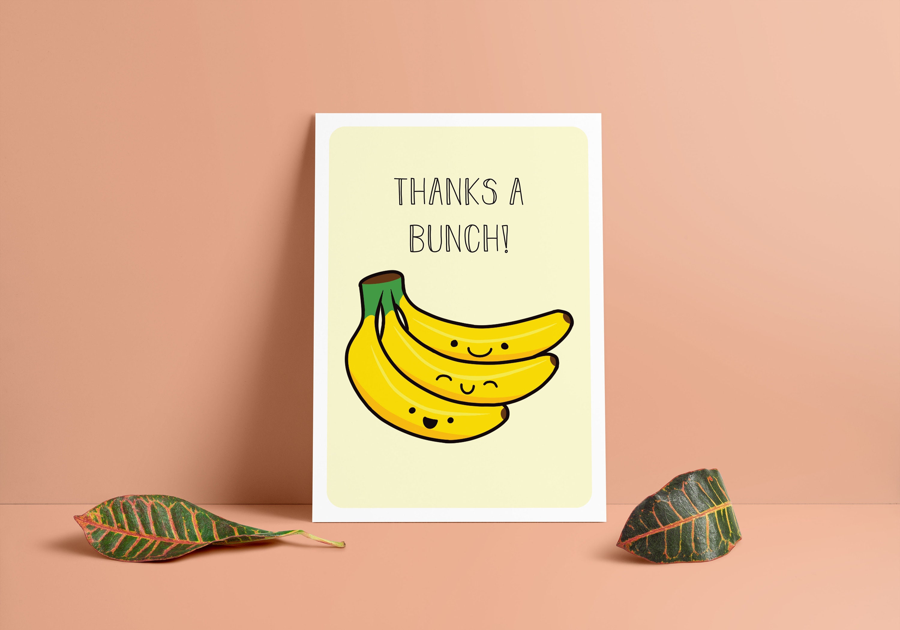 A6 Humorous Thank You Food Pun Greeting Cards FREE SHIPPING | Etsy