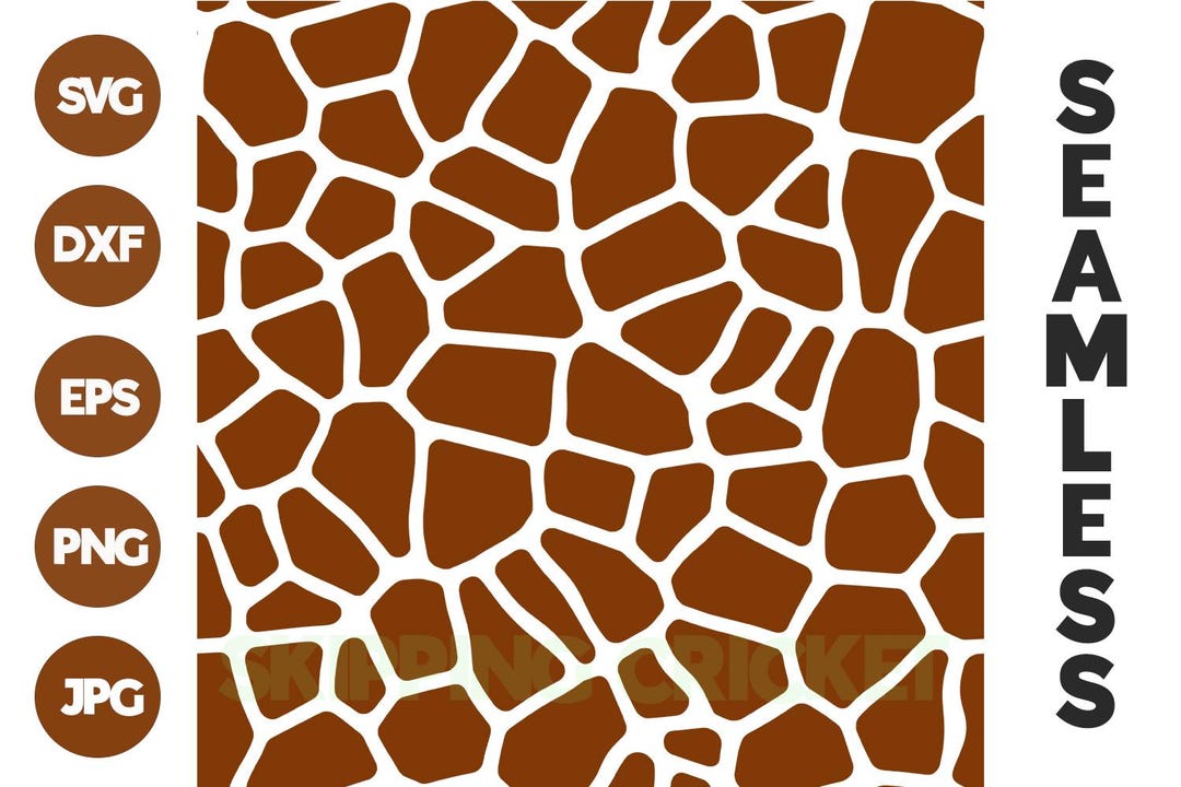 Seamless Giraffe Spots Svg, Dxf, Png, Eps, Cutfile, Cut File, Hide ...