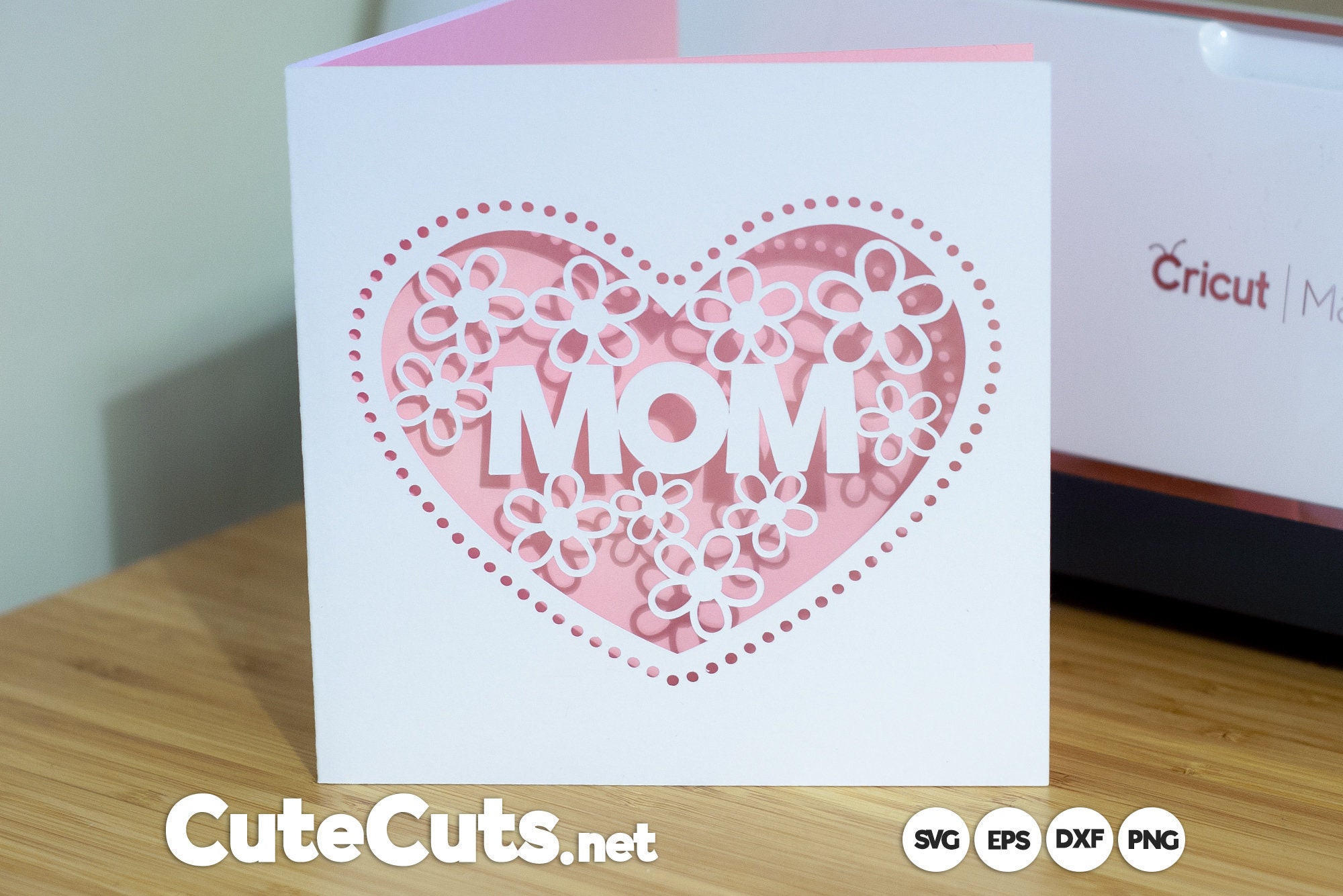 Happy Birthday Mom Card Svg Project Template Dxf Eps Cut - Etsy Sweden