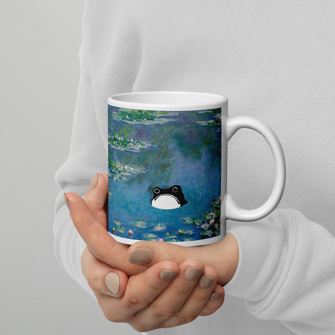Matsumoto Hoji Frog Mug, Monet Waterlily Mug, Sad Frog Mug, Claude ...