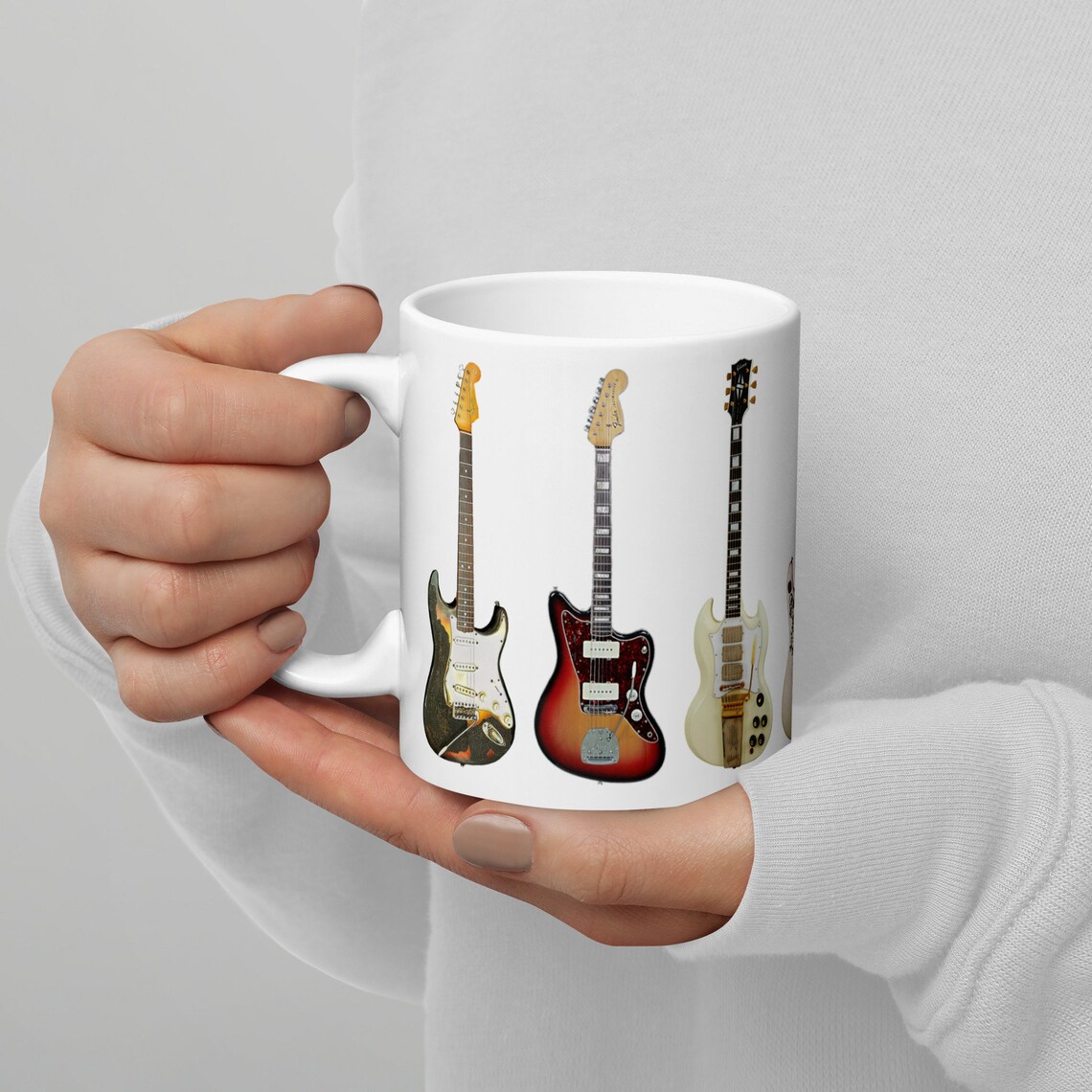 Guitar Mug Jimi Hendrix Mug Famous Fender Stratocasters Fender - Etsy