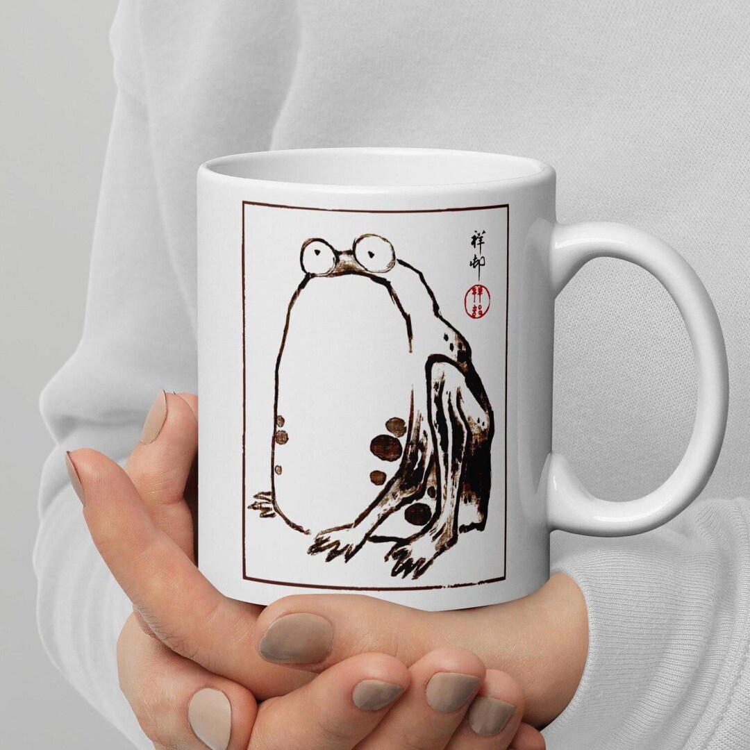 Matsumoto Hoji Mug Frog Mug Toad Mug Cottagecore/goblincore Mug Grumpy ...