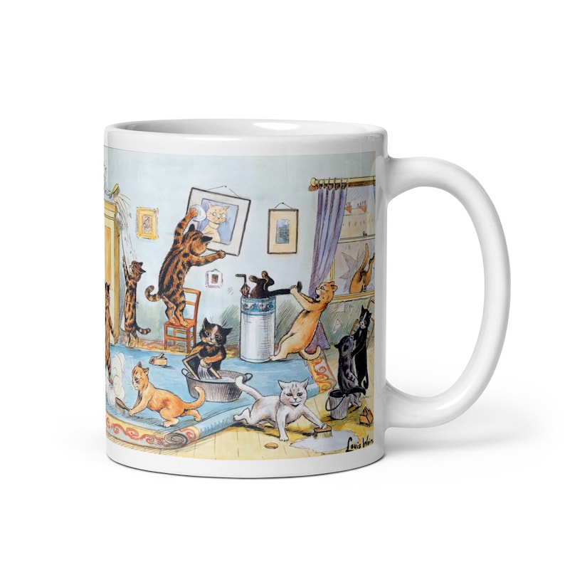 Louis Wain Mug Cat Mug Artist Mug Cat Lover Funny Mug/cup Coffee/tea ...