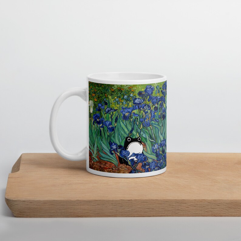 Matsumoto Hoji Frog Mug Vincent Van Gogh Irises Mug Sad Frog - Etsy