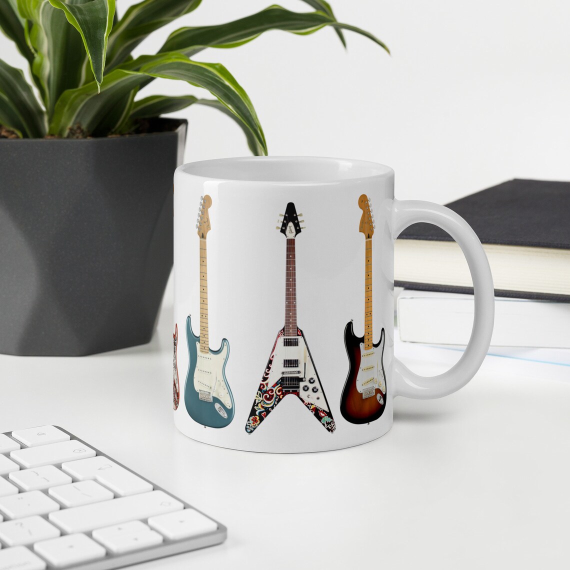 Guitar Mug Jimi Hendrix Mug Famous Fender Stratocasters Fender - Etsy