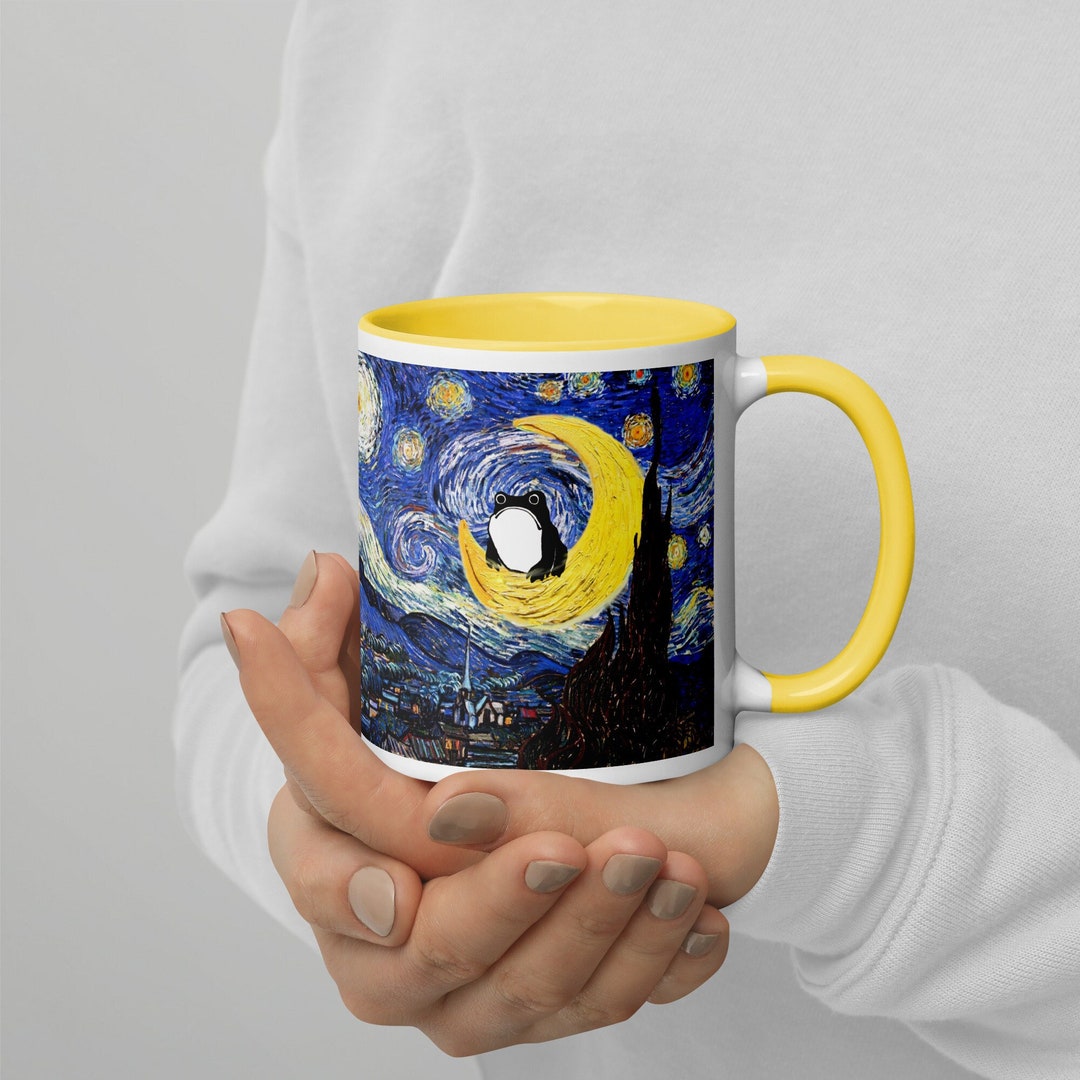 Matsumoto Hoji Frog Mug, Vincent Van Gogh Starry Night Mug, Sad Frog ...