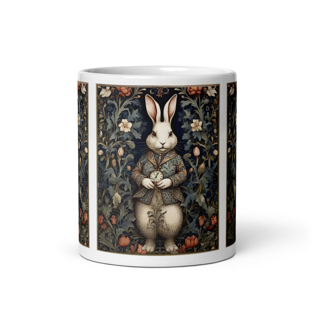 William Morris Rabbit Mug Vintage Rabbit Cottagecore/ Goblincore Mug ...