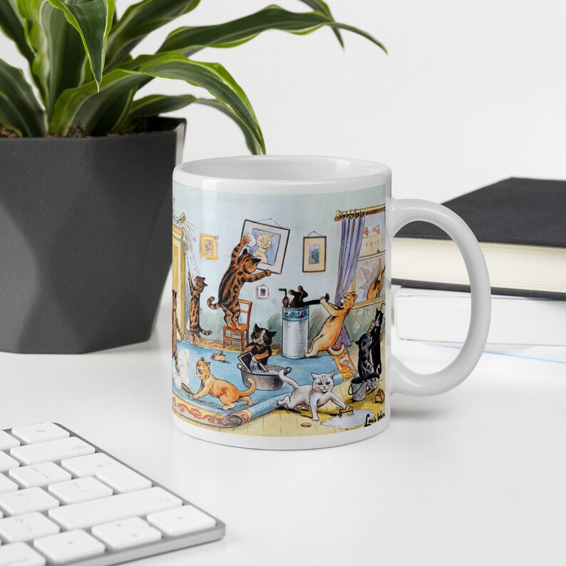 Louis Wain Mug Cat Mug Artist Mug Cat Lover Funny Mug/cup Coffee/tea ...