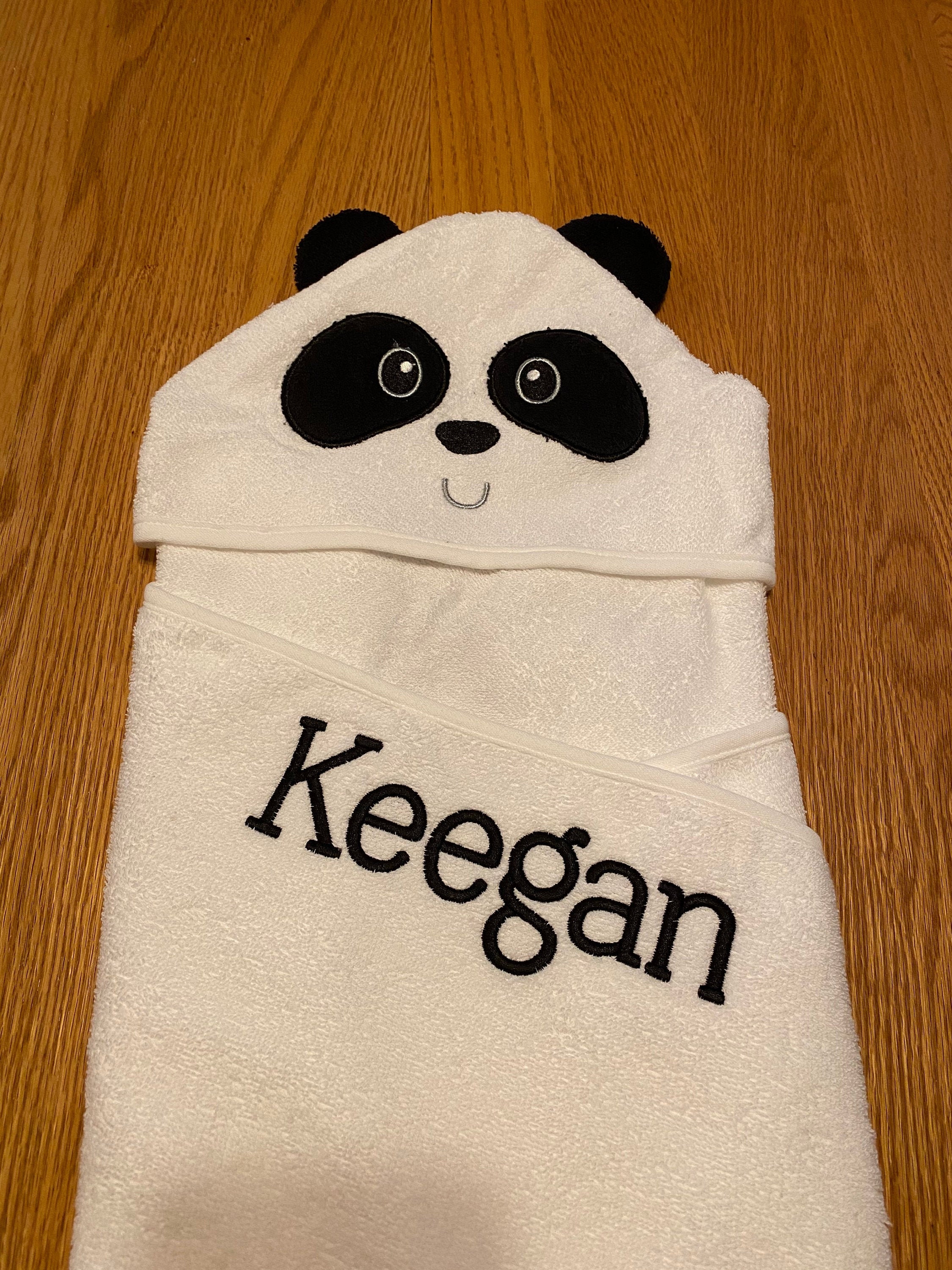 Personalized Hooded Towel Hooded Panda Baby Towel Hooded | Etsy