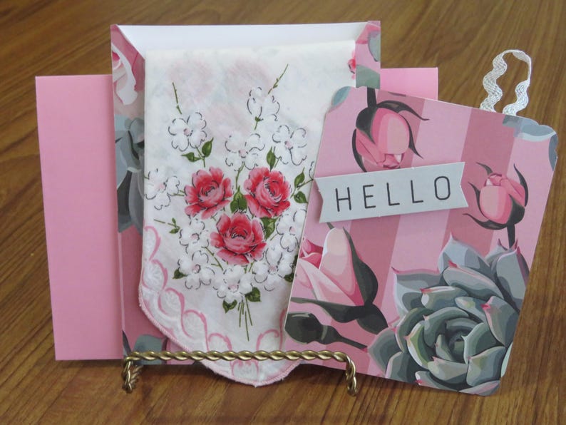 Vintage Hanky Card - Etsy