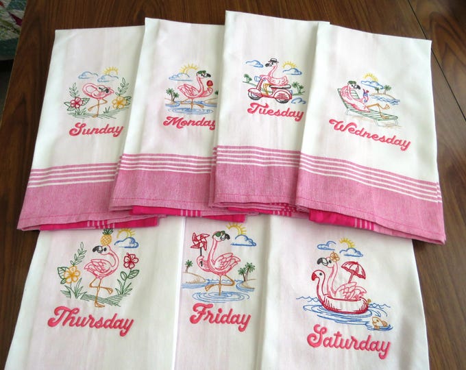 Day of the Week "flamingos" - Etsy