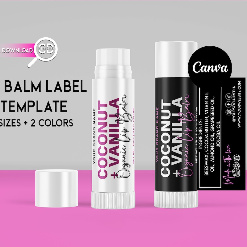 Chapstick Labels - Etsy