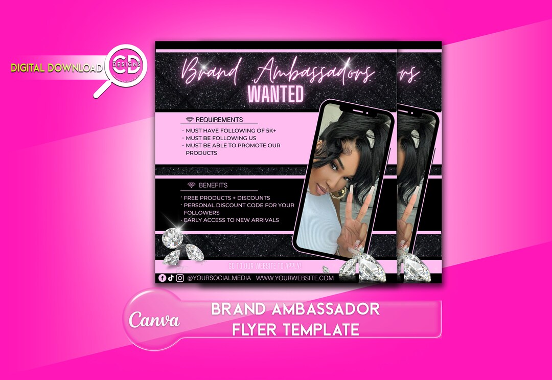 Brand Ambassador Flyer Template | Social Media Flyer | Boutique Flyer ...
