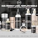 Hair Product Label Template Bundle | Beauty Label Templates | Hair Care ...