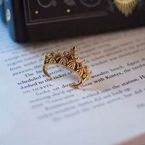 The Golden Crown Enamel Pin - Etsy