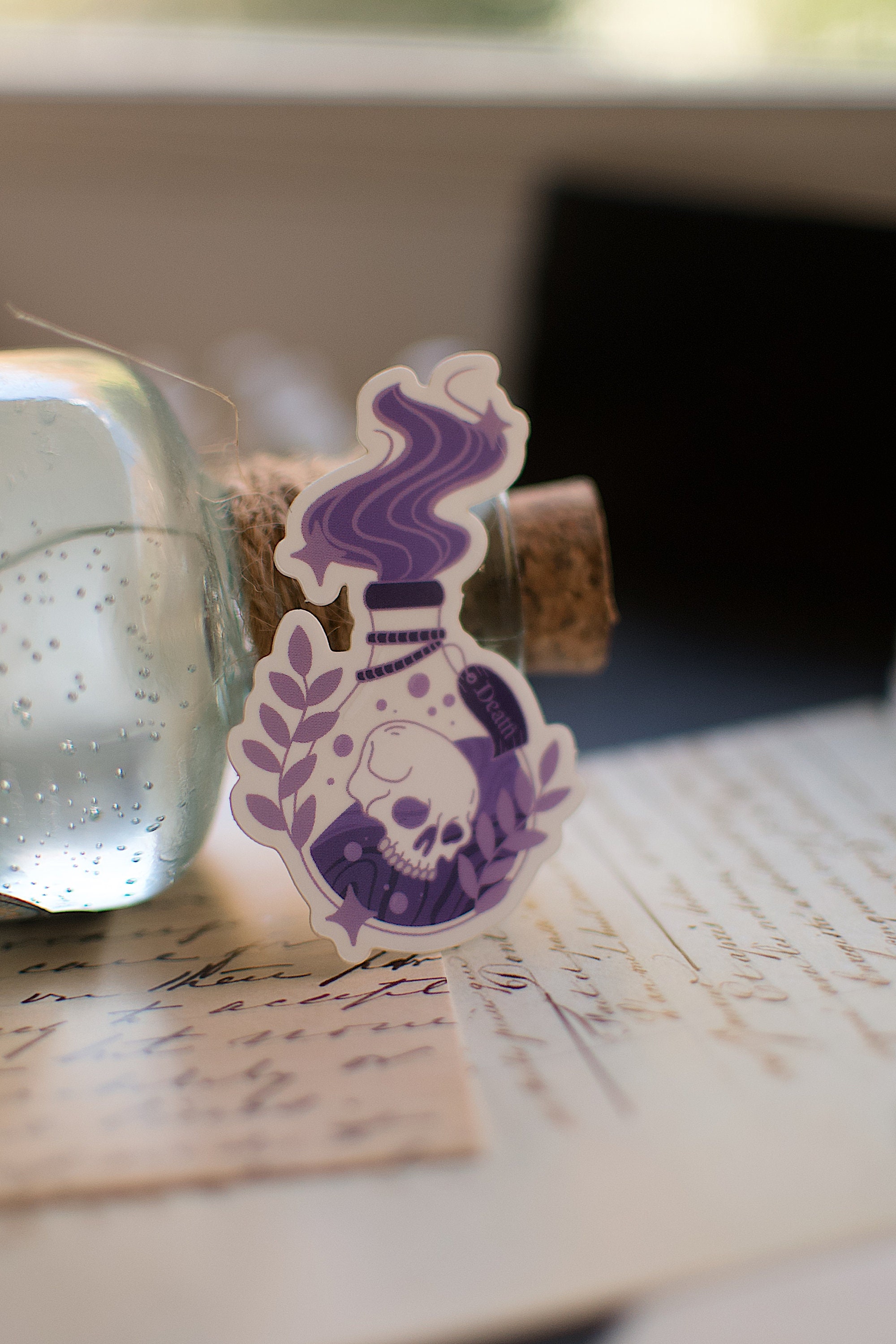 Death Potion Bottle Transparent Sticker - Etsy