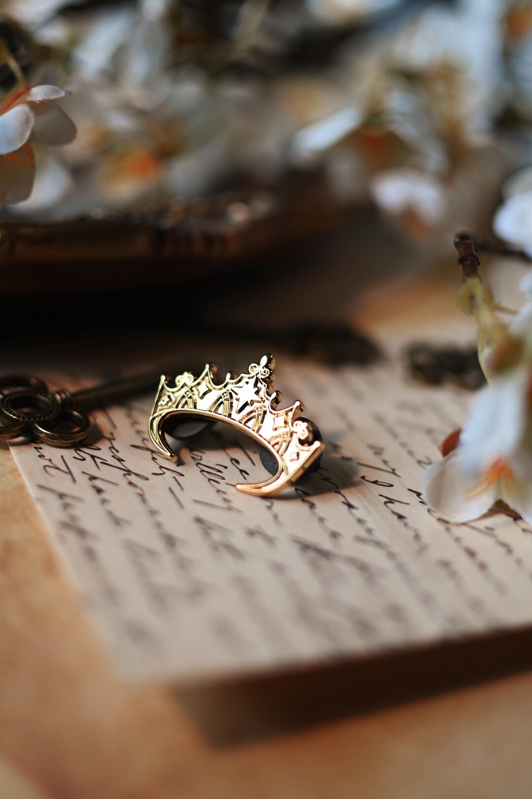 The Golden Crown Enamel Pin - Etsy