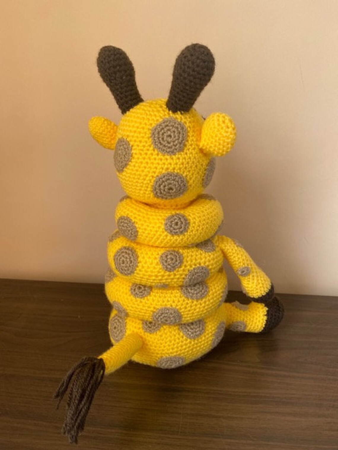 PDF CROCHET PATTERN: Giraffe Ring Stacker Ring Stacking Toy - Etsy