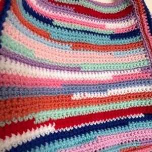 Scrap Yarn Bag Crochet Pattern Crochet Tote Bag Scrap Yarn Crochet ...