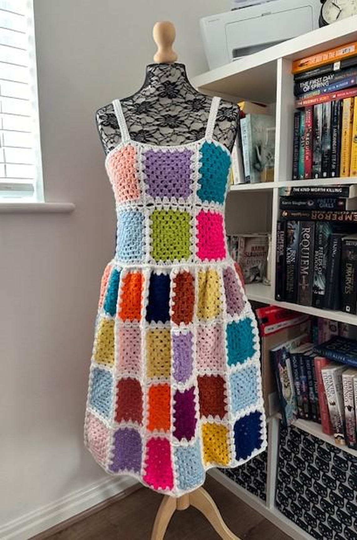 PDF Crochet Pattern | Granny Square Crochet Dress | Crochet Dress ...
