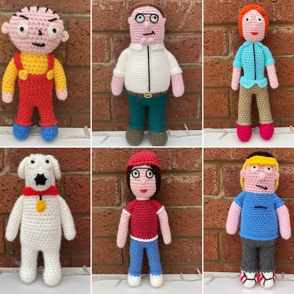 Family Guy Crochet Patterns - Etsy