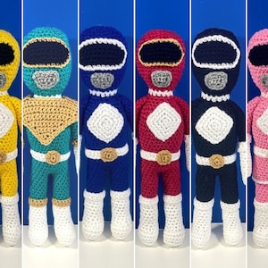 PDF Crochet Pattern | Power Ranger Crochet Pattern | Mighty Morphing ...