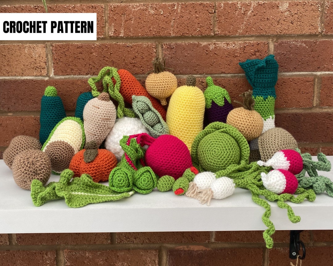 PDF CROCHET PATTERN: 22 Crochet Vegetable Patterns Amigurumi - Etsy