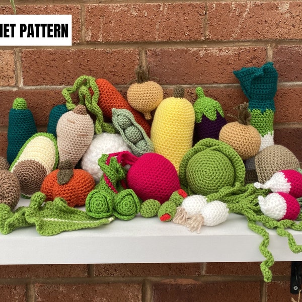 Crochet Vegetables - Etsy