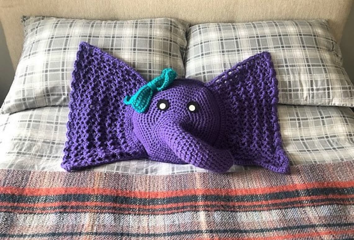 Elephant Pillow Crochet Pattern | Amigurumi Pattern | PDF Download - Etsy