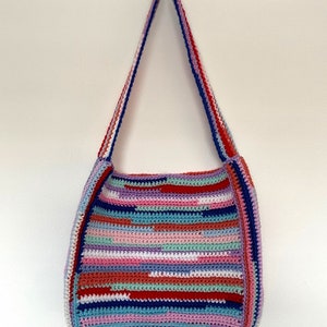 Scrap Yarn Bag | Crochet Pattern | Crochet | Tote Bag | Scrap Yarn ...