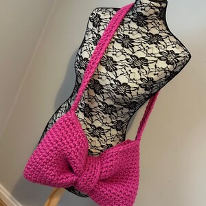 Super Chunky Bow Bag | Crochet Pattern | Crochet | Bow Bag | Crochet ...