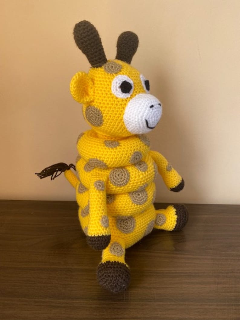 PDF CROCHET PATTERN: Giraffe Ring Stacker Ring Stacking Toy - Etsy