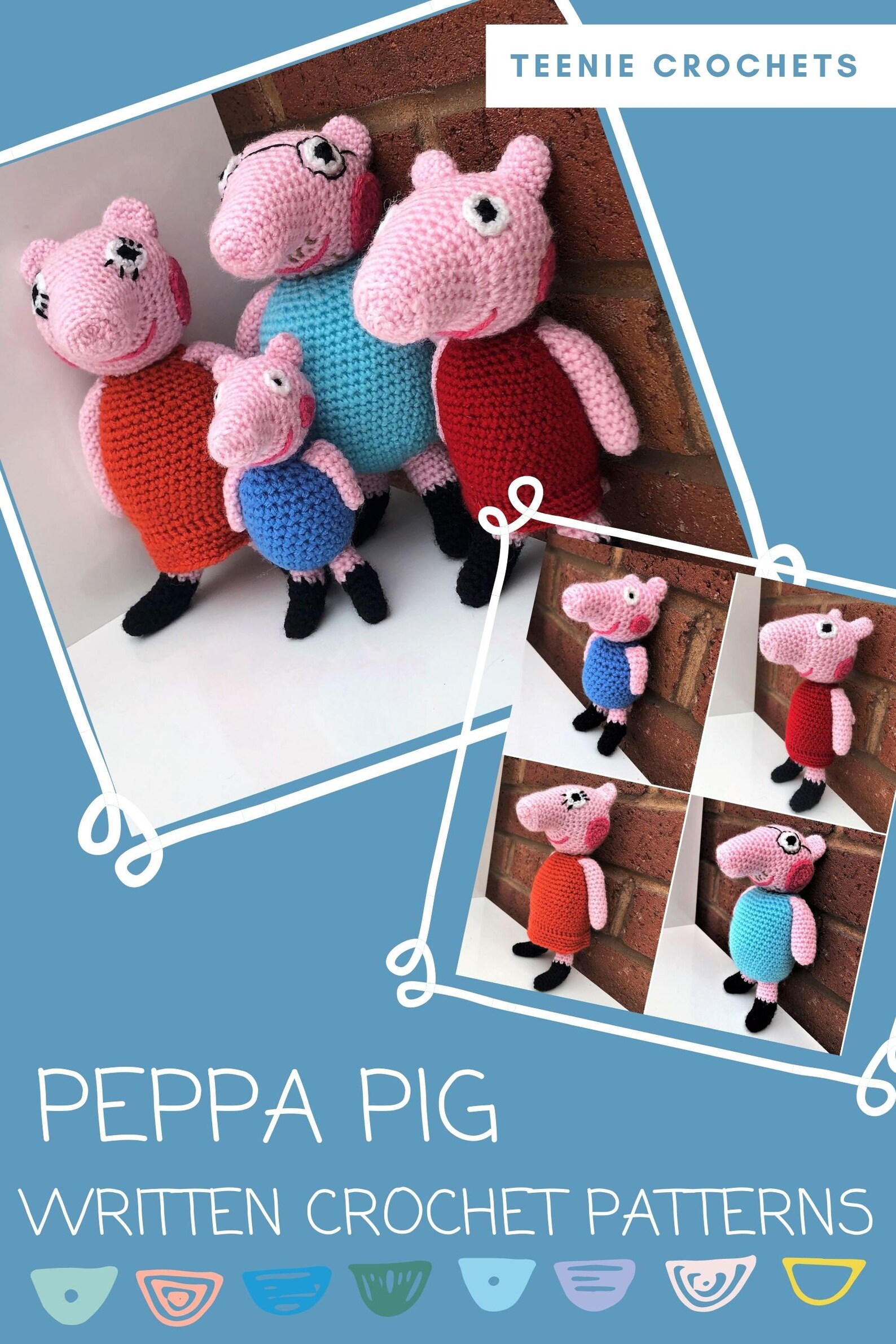 PDF CROCHET PATTERN: Peppa Pig Crochet Patterns Amigurumi - Etsy