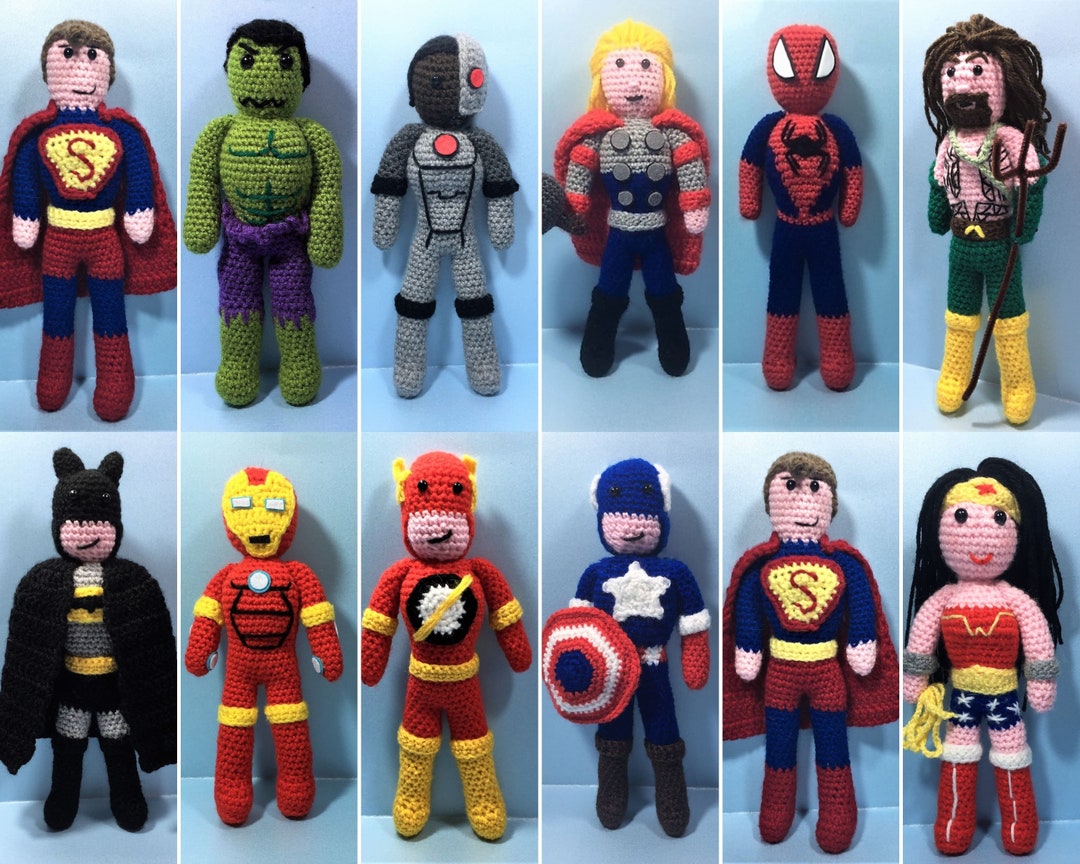 Superhero Crochet Patterns | Amigurumi Pattern | PDF Download - Etsy