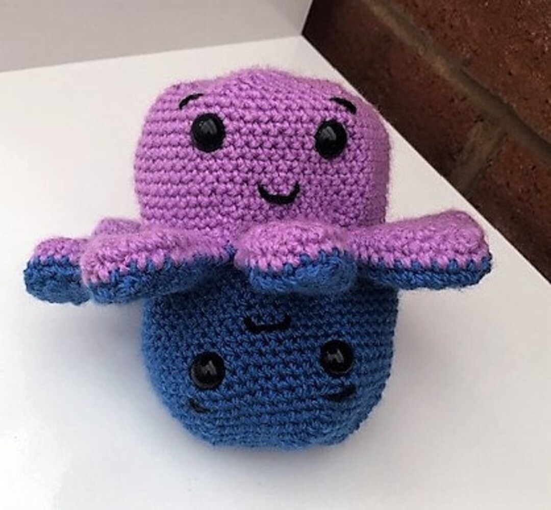 PDF Crochet Pattern Inside Out Octopus Crochet Pattern Reversible ...
