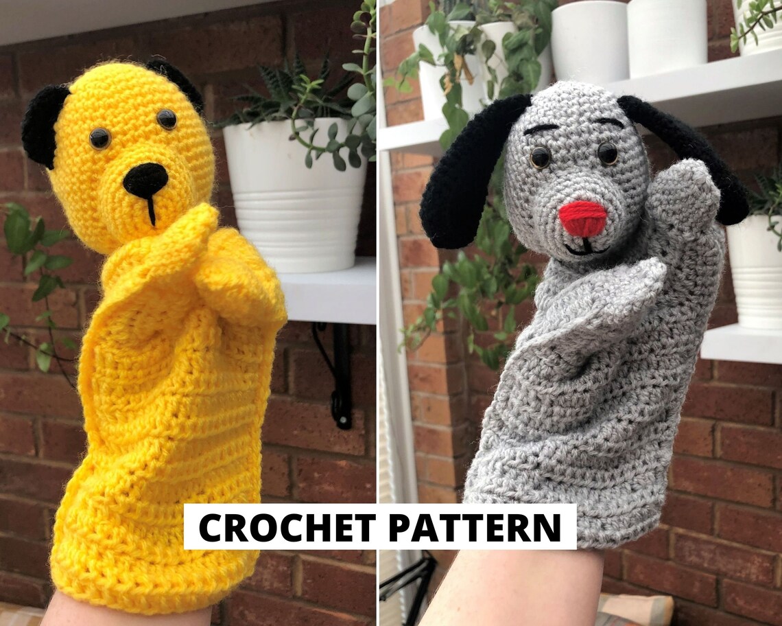 PDF CROCHET PATTERN: Sooty and Sweep Hand Puppets Crochet - Etsy