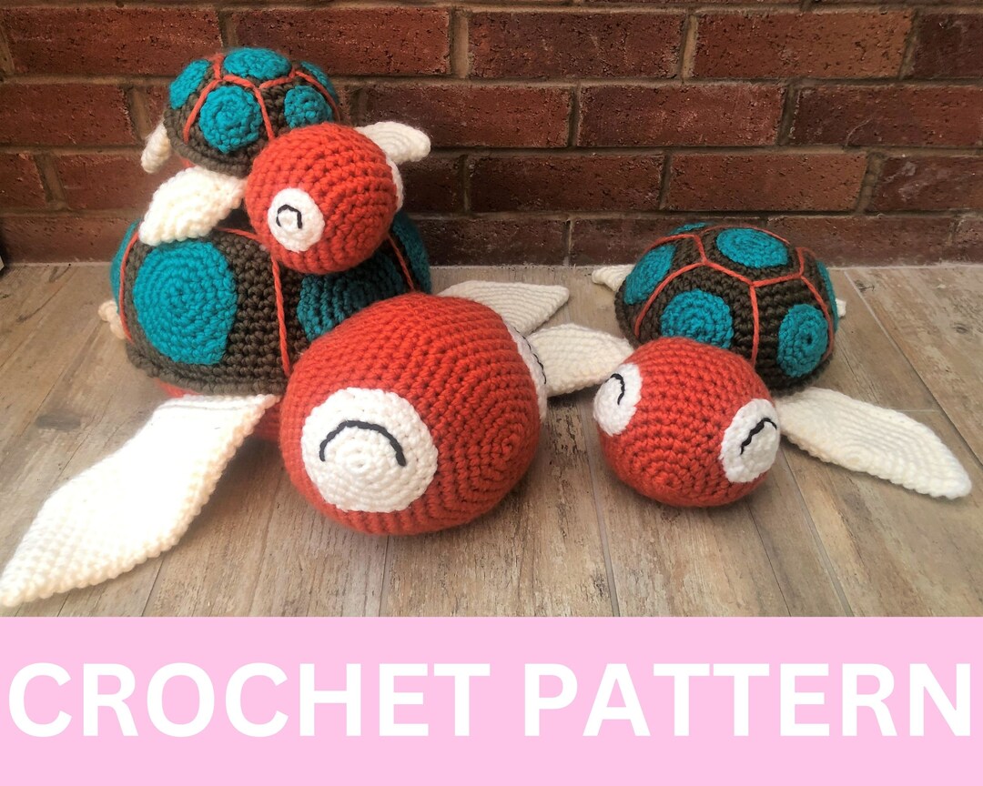 PDF CROCHET PATTERN: Turtle Crochet Pattern Crochet Turtles - Etsy