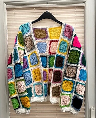 PDF CROCHET PATTERN: Granny Square Cardigan Crochet Cardigan - Etsy