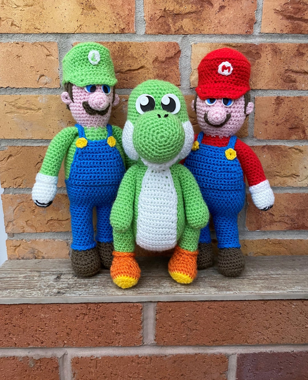 PDF Crochet Pattern | Super Mario Crochet Patterns | Yoshi, Mario and ...
