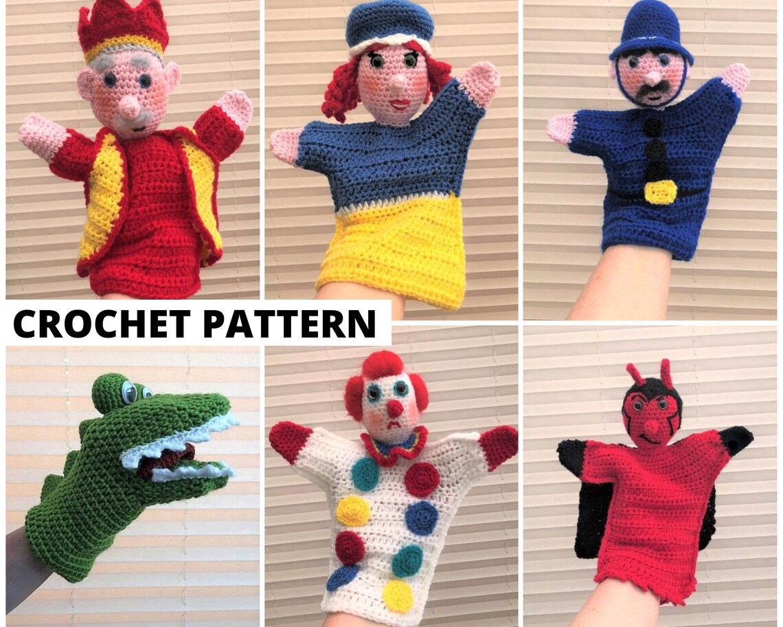 PDF CROCHET PATTERN: Punch and Judy Hand Puppets Crochet | Etsy Canada