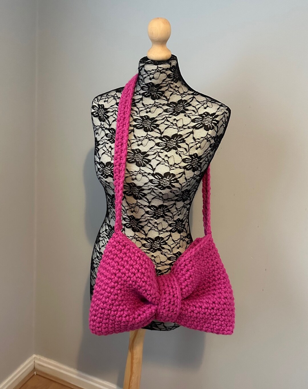 Super Chunky Bow Bag | Crochet Pattern | Crochet | Bow Bag | Crochet ...