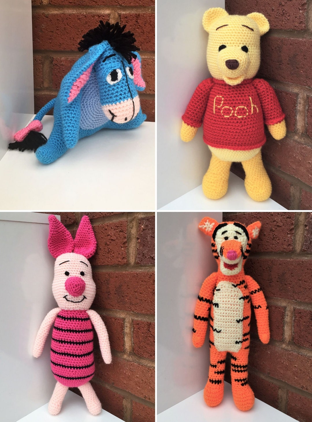 PDF Crochet Pattern | 4 Winnie the Pooh Crochet Patterns | Amigurumi ...