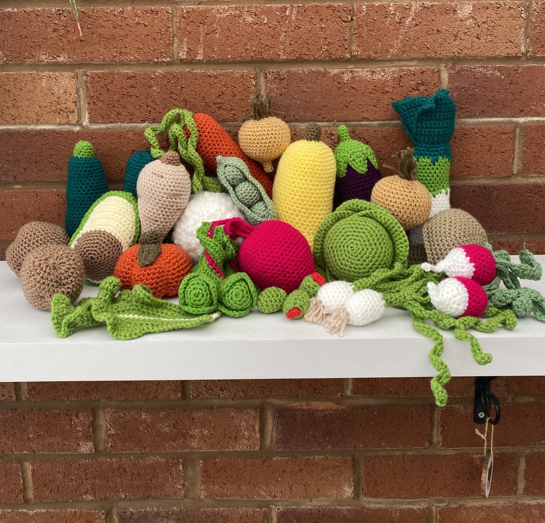 PDF Crochet Pattern | 22 Crochet Vegetable Patterns | Amigurumi Crochet ...